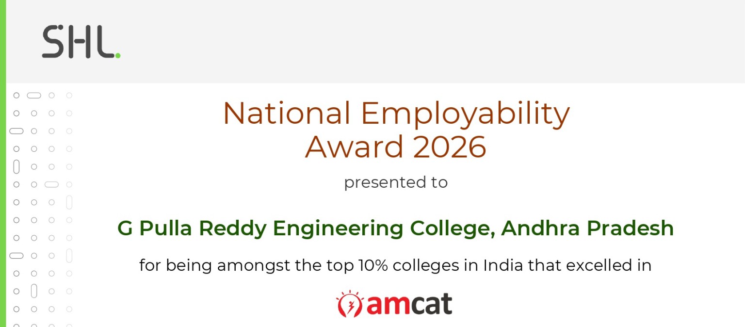Training & Placements – GPREC > G.Pulla Reddy Engineering College ...